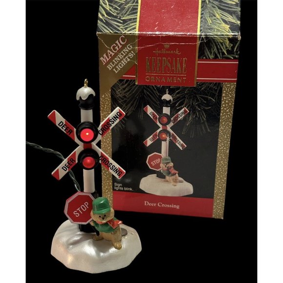 Hallmark | Holiday | Hallmark 99 Deer Crossing Train Magic Lights ...